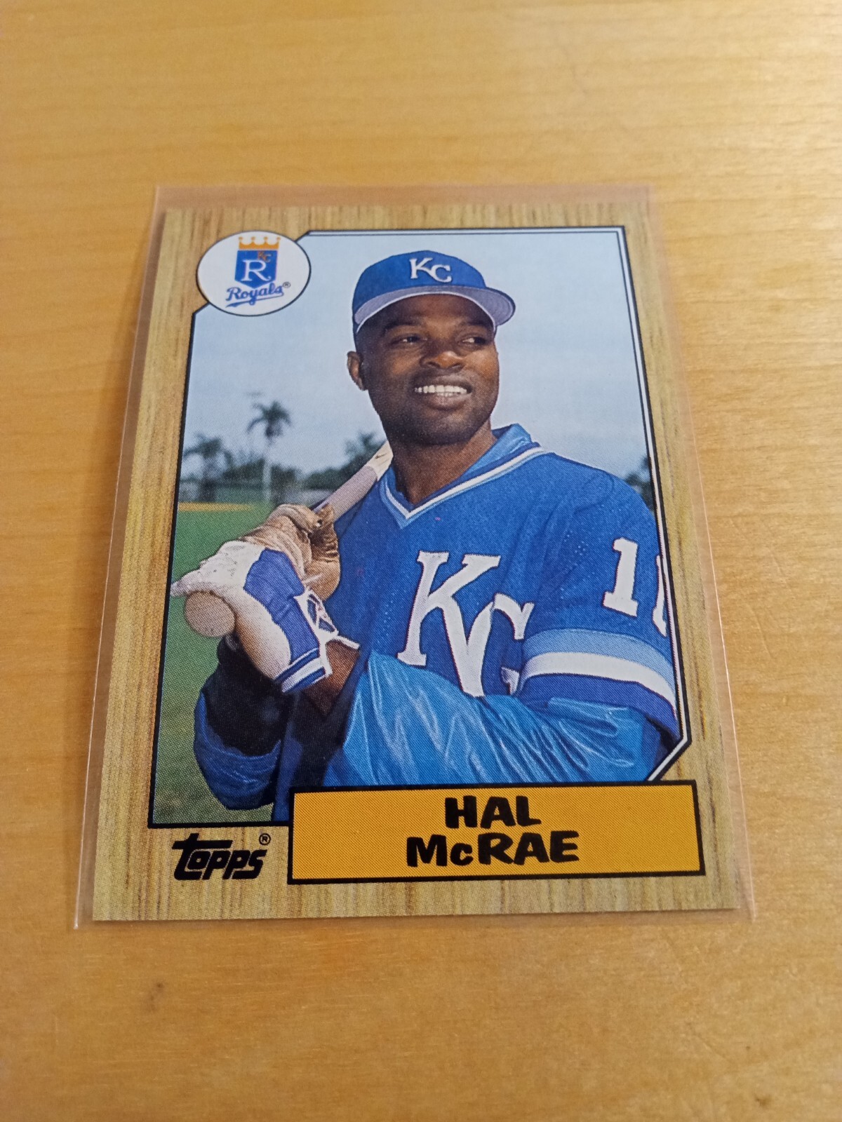 1987 Topps #573 HAL McRAE Kansas City Royals Baseball Card, Outfield ...