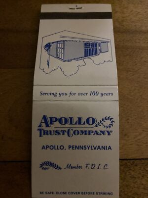 Apollo Trust Company (Apollo, PA) Vintage Matchbook | eBay