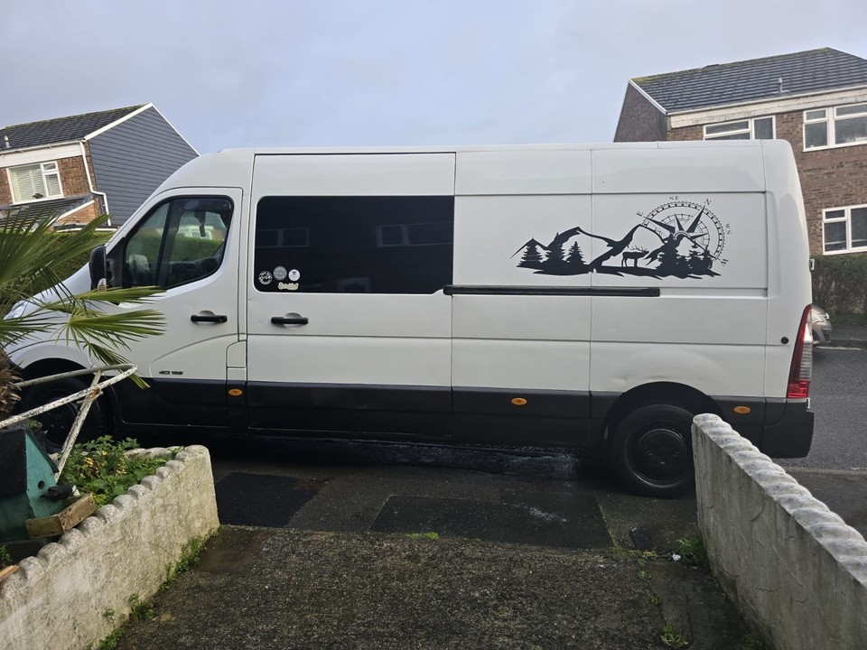 Renault Master 2.5 DCI Camper VAN 2014 WHITE WITH GRAPHICS | eBay UK