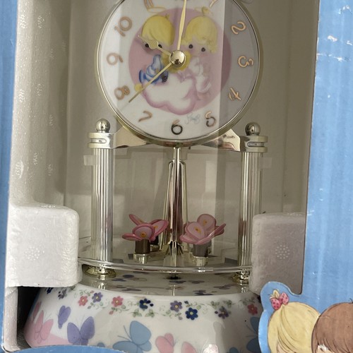 Precious Moments “I Believe In Miracles” Anniversary Clock Revolving ...