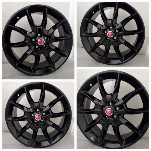 Original 20" OEM Jaguar XF R Gloss Black Wheels Rims 08-15 Draco XFR ...