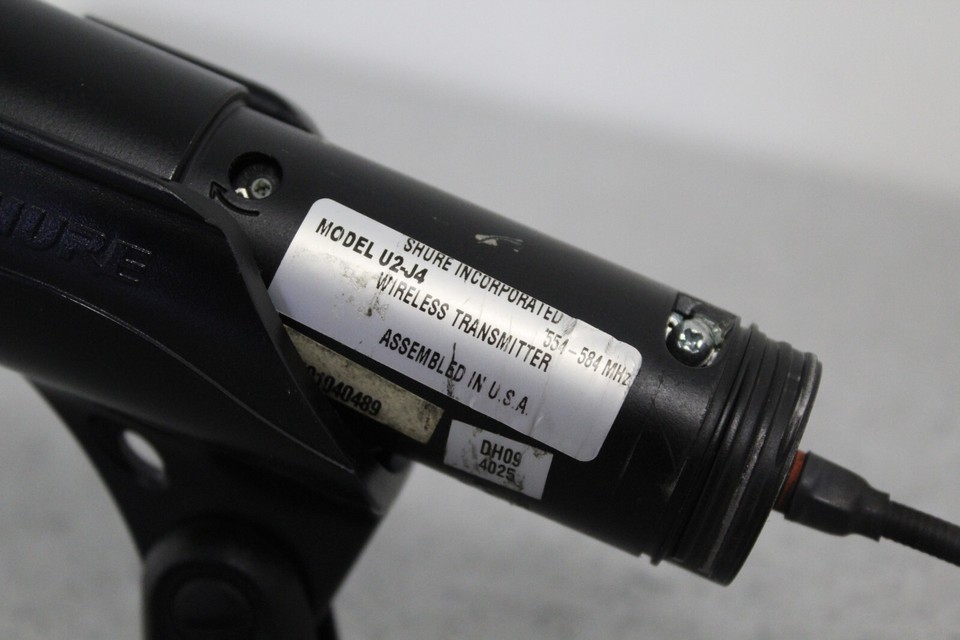 Shure U2 J4 554-584MHz Wireless Handheld Microphone Fully Tested FREE S ...