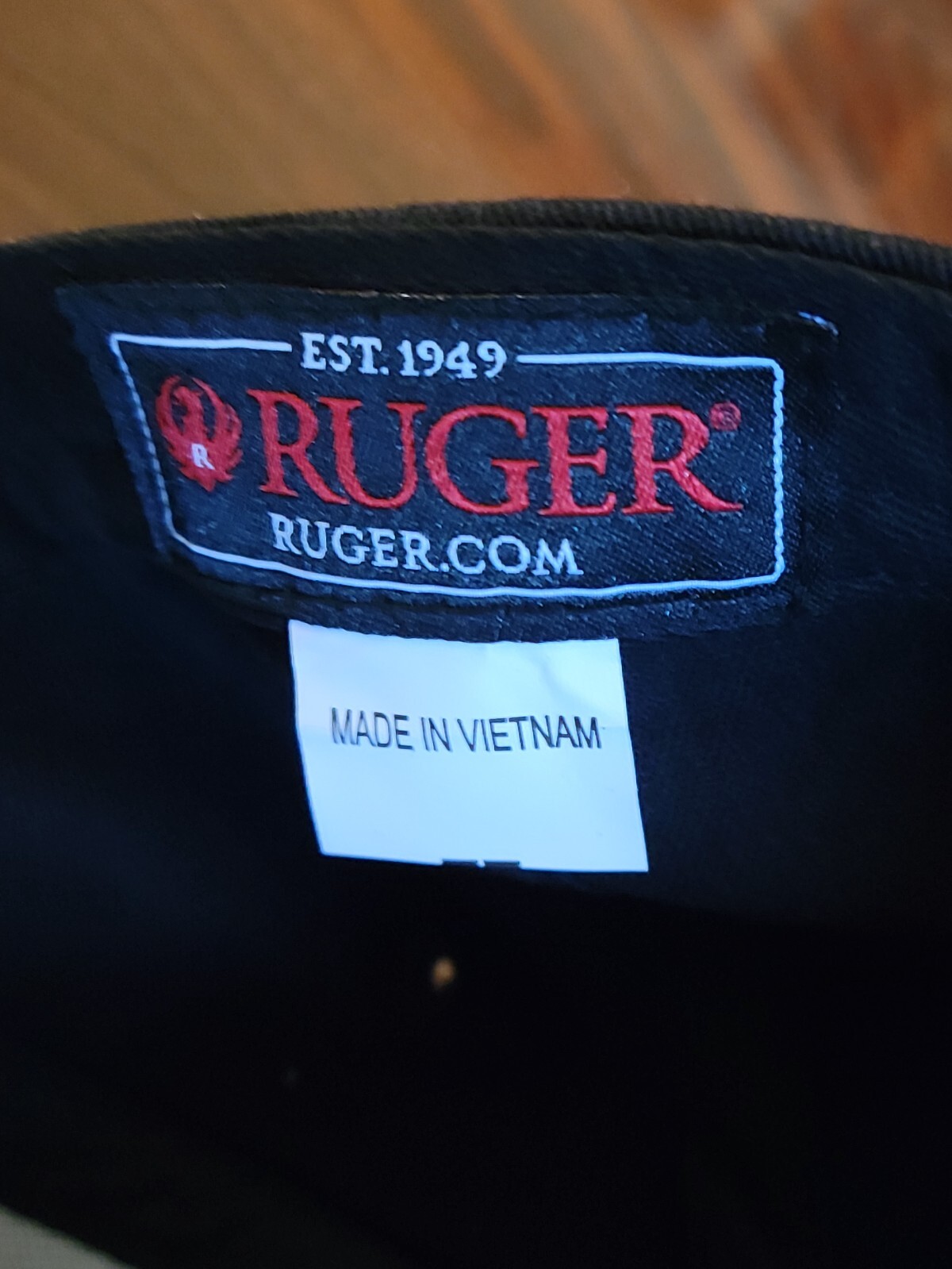 Ruger Firearms Black Cotton Twill Strapback Cap Hat Embroidered NEW ...