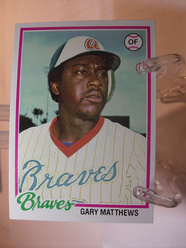 1978 Topps Baseball Card #475 - Gary Matthews - Atlanta Braves (81043 ...