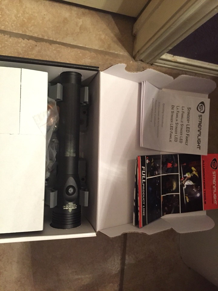 800 LUMENS Streamlight Stinger DS (Dual Switches) LED HL police ...
