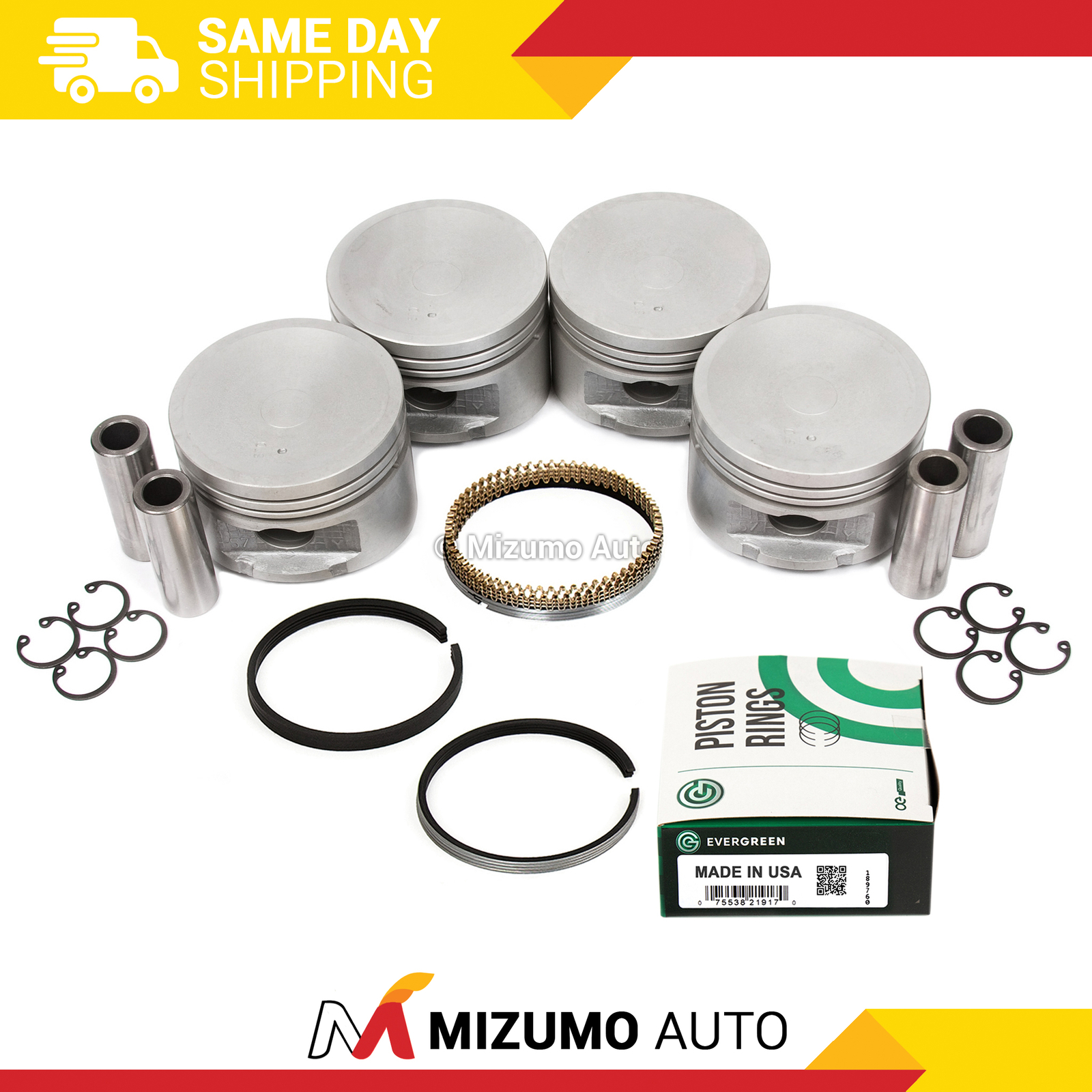 Pistons w/ Rings fit 91-99 Nissan 200SX NX Sentra 1.6L GA16DE DOHC | eBay
