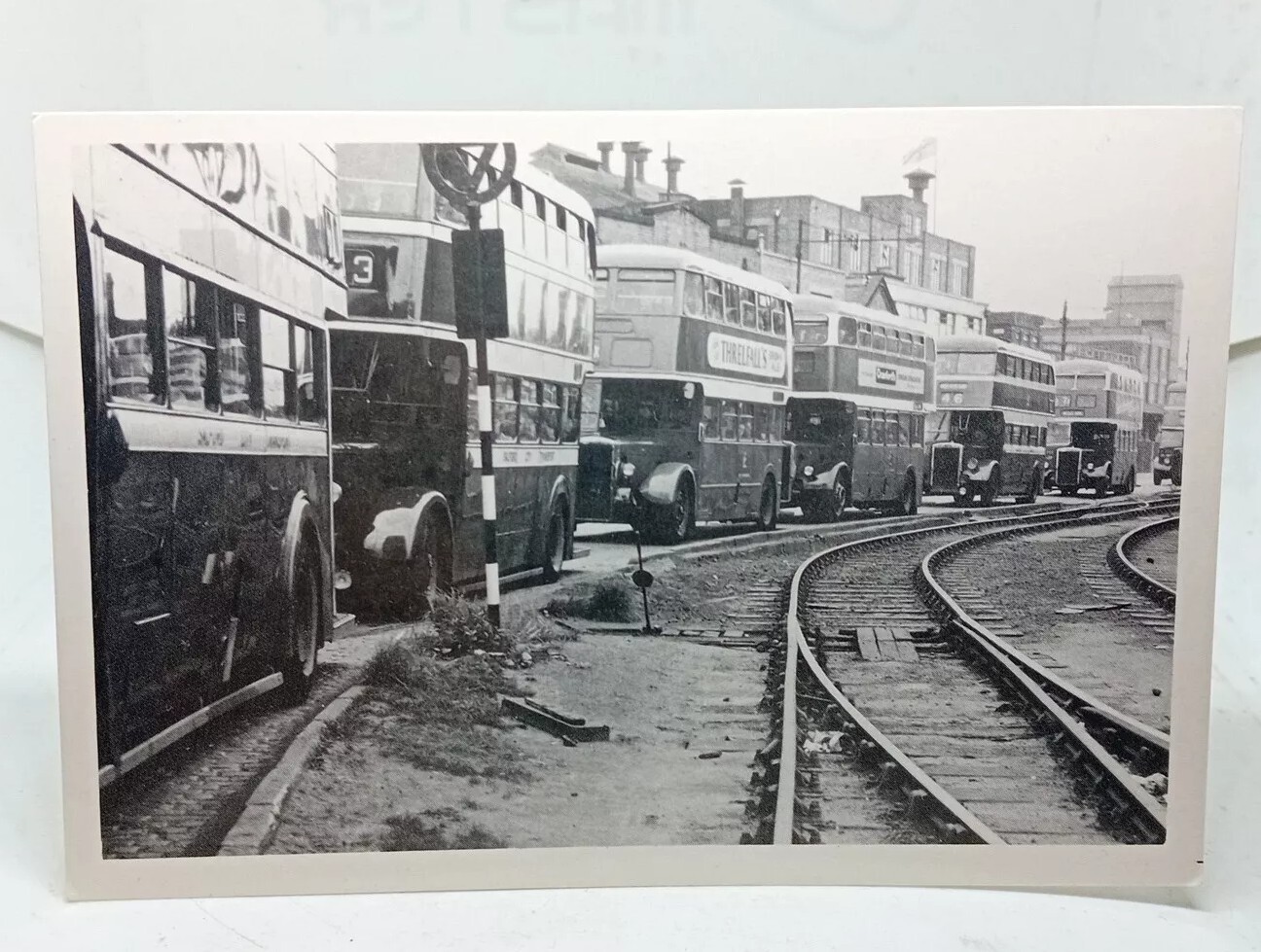 Buses Lined Up In Westinghouse Road Trafford Park Feb 1963 Vintage ...