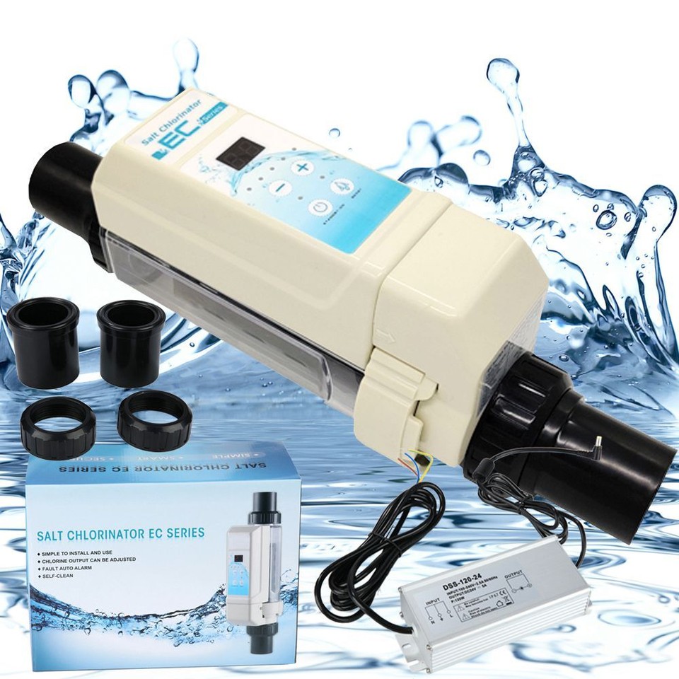 Complete Salt Water Pool Chlorine Generator System Fits 26000 Gallon ...
