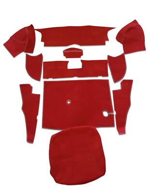 MGB Roadster 1962 -1980 Trunk (Boot) 11 Piece Carpet Set - RED **Trunk ...