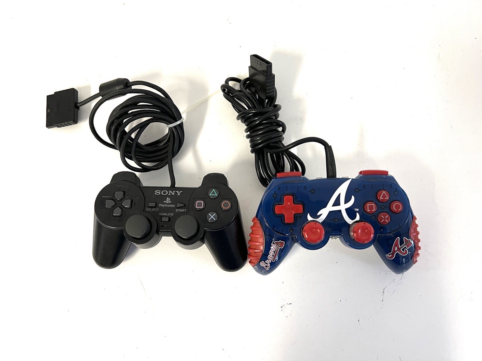 Lot of 2 Sony PlayStation 2 PS2 DualShock 2 Controller Black OEM ...