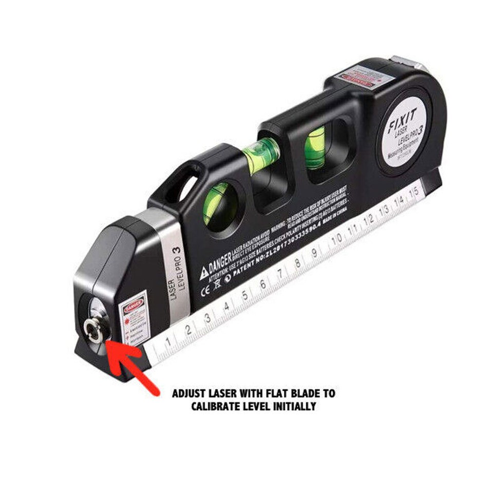 Spirit Level With Laser Level Multipurpose Levelling Wall Line Tool ...