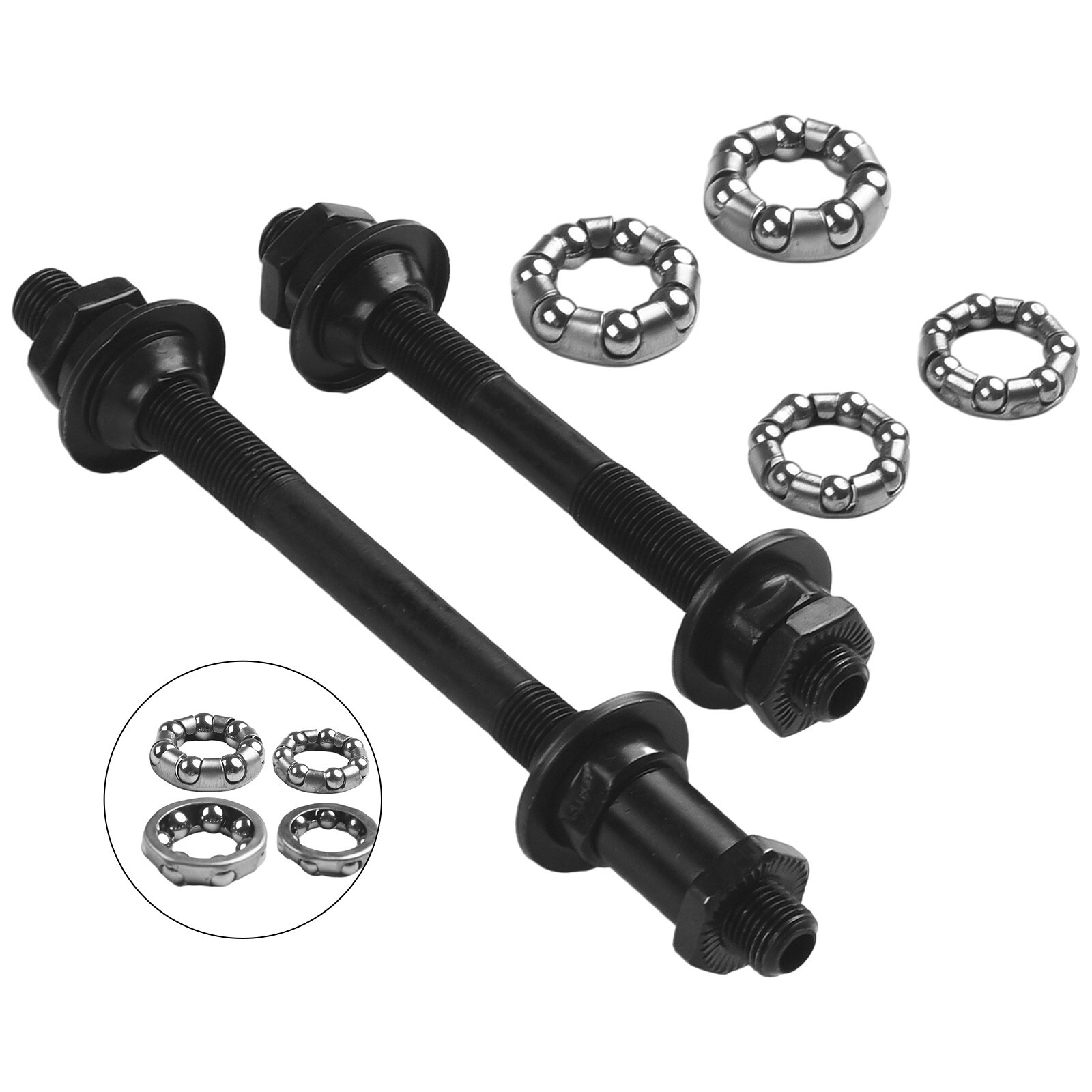 Bike Axles Set Replace Replacement With 1/4 3/16 Balls Axles With Balls ...