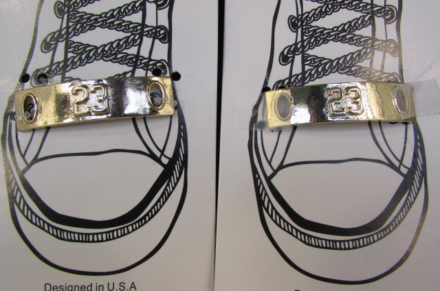 Gold Metal Fashion Shoe Lace Sneakers Plates Charm Urban 23 / NY ...