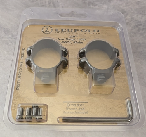 LEUPOLD QR Low Rings .650 49971 Matte 1 Set | eBay