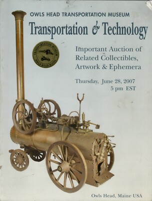 2007 96 PP OWLS HEAD MUSEUM TECHNOLOGY AUCTION CATALOG STEAM ENGINES ...