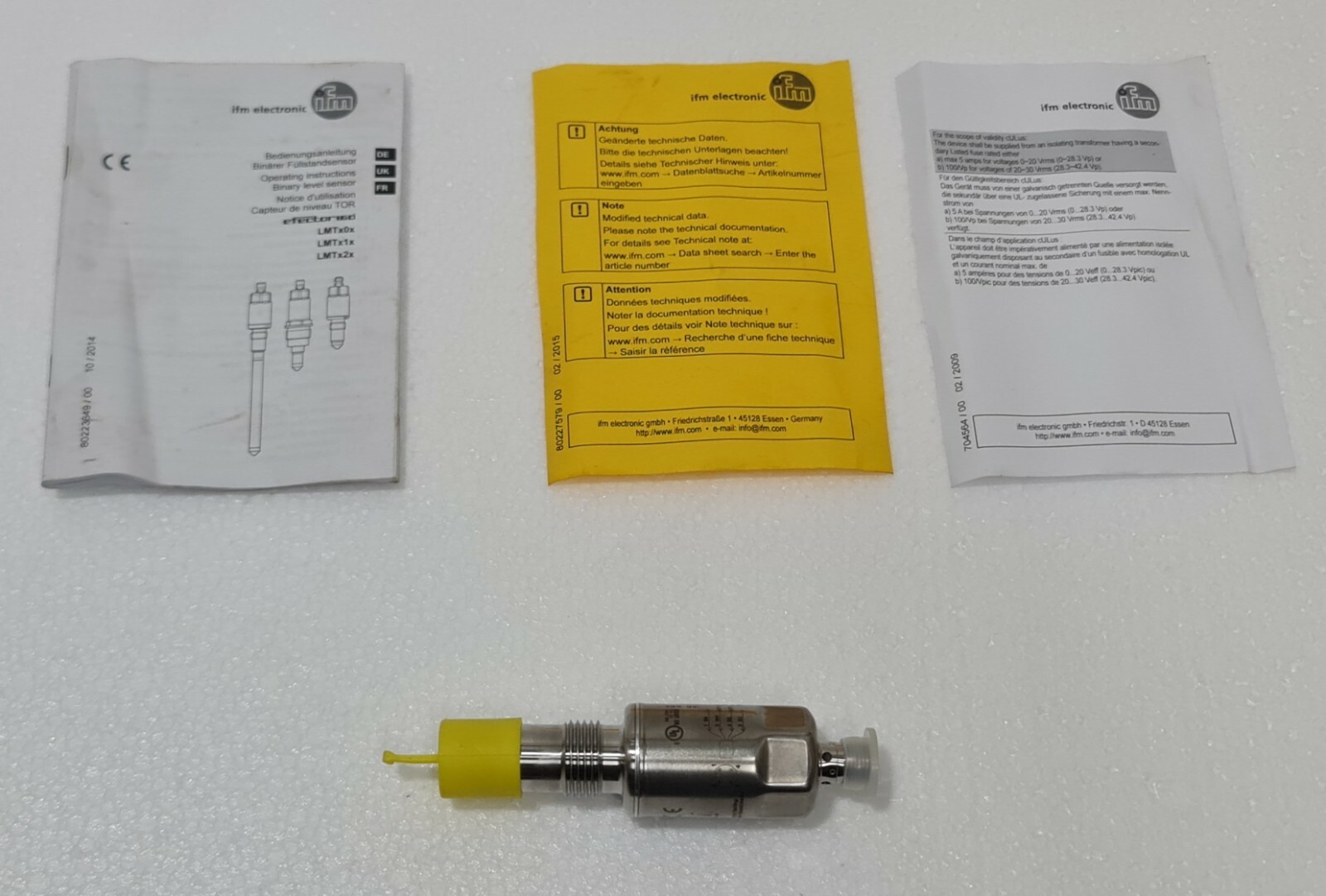 IFM ELECTRONIC LMT100 LEVEL SENSOR LMACE-A12E/QSKG/0/US | eBay