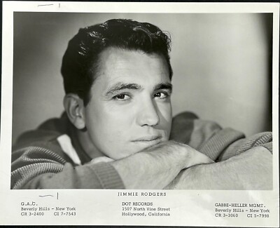 Vintage Original 1960's JIMMIE RODGERS Press Photo | eBay