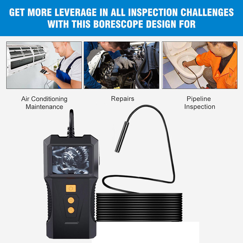 1080P Handheld Endoscope Drain Pipe Sewer Inspection Camera Plumbing ...