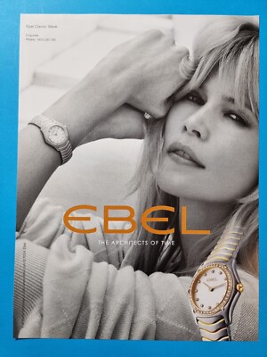 Magazine Print AD - CLAUDIA SCHIFFER Supermodel in EBEL WATCH Advert | eBay