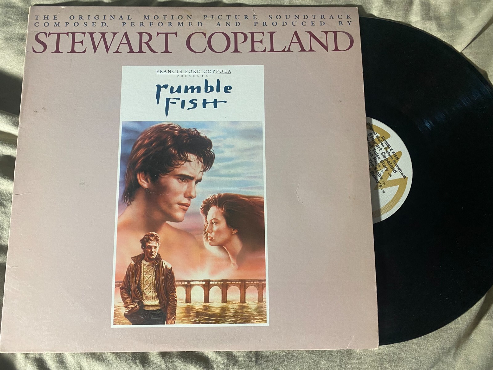 RUMBLE FISH SOUNDTRACK ~ STEWART COPELAND ~ LP 1983 NM/EX ~ MATT DILLON ...