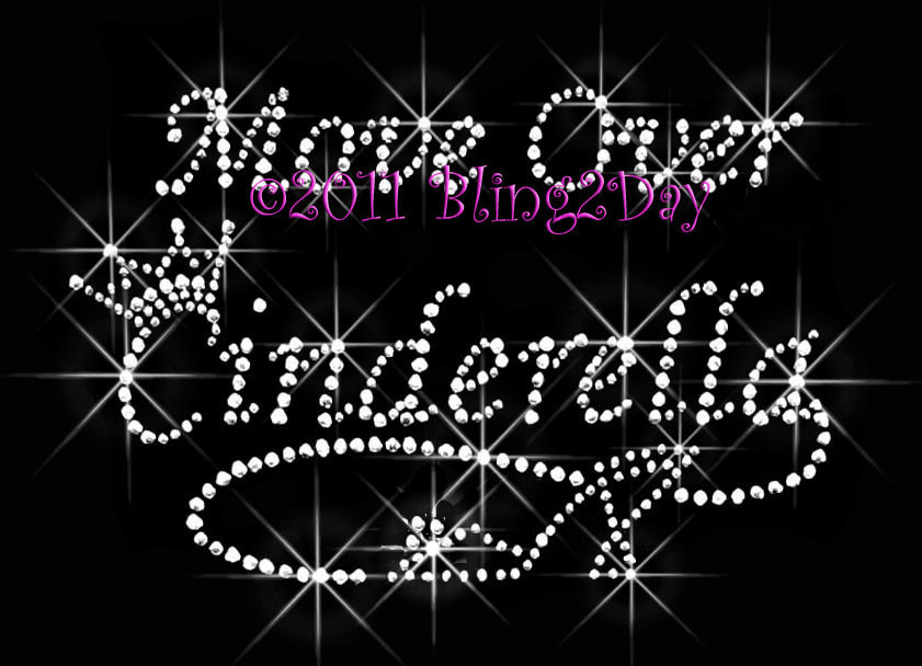 Move Over Cinderella Rhinestone Iron on Transfer Hot Fix Bling Kids Mom ...