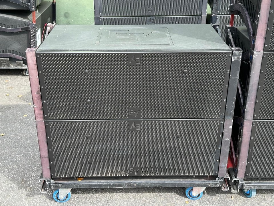 (4) Electro Voice XLC-127DVX 3 Way Passive Line Array Speakers W ...