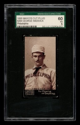 1895 N300 Mayo's Cut Plug Set-Break George Haddock Philadelphia SGC 5 ...