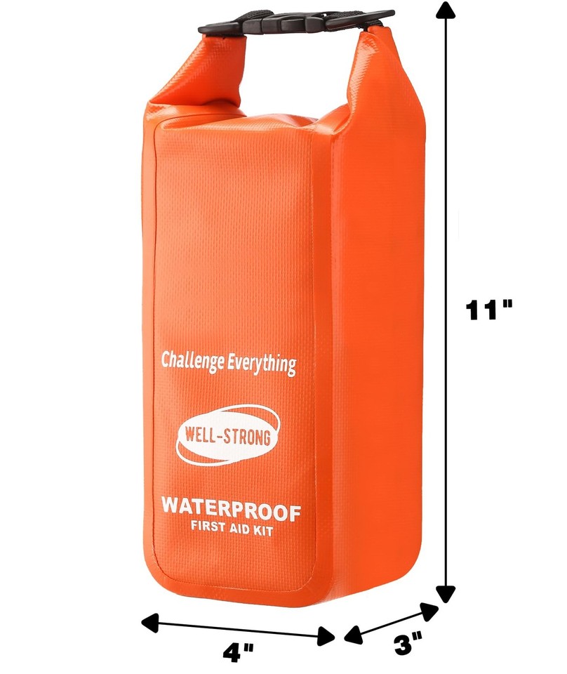 Waterproof First Aid Kit Roll Top Boat Emergency Kit with Waterproof ...