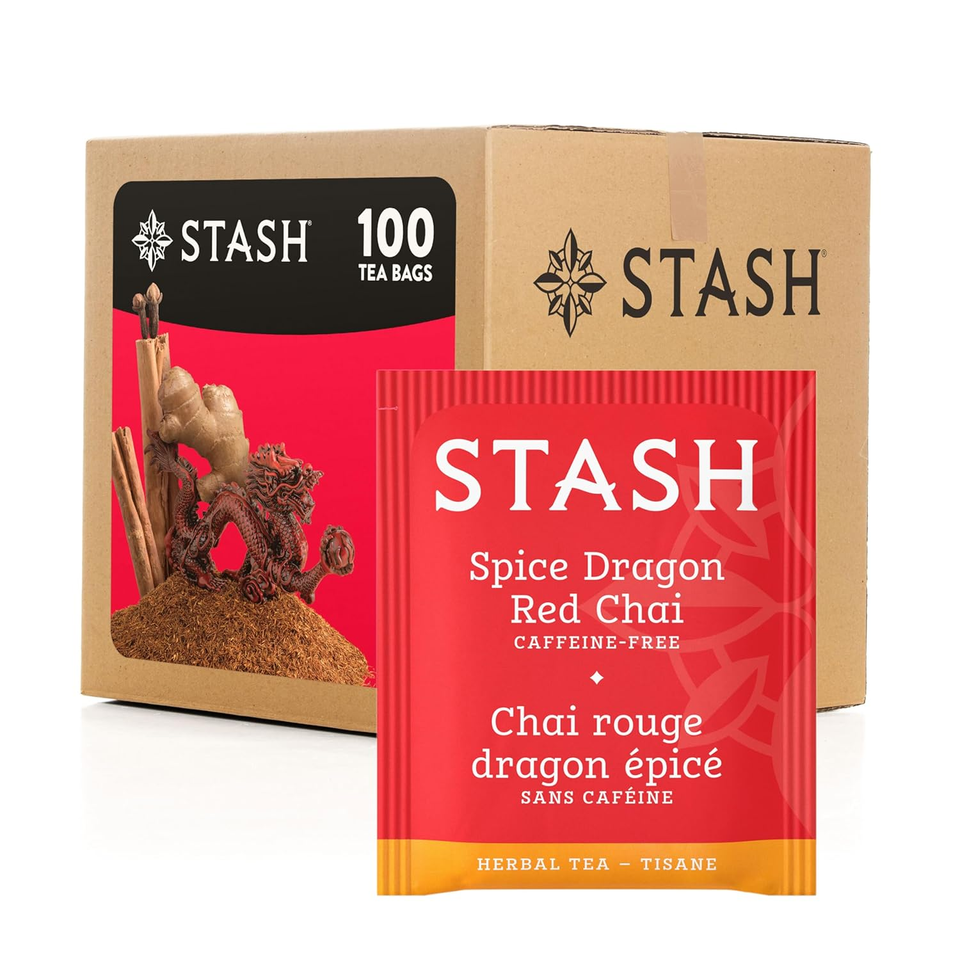 Tea Spice Dragon Red Chai Herbal Tea, Box of 100 Tea Bags (Packaging ...