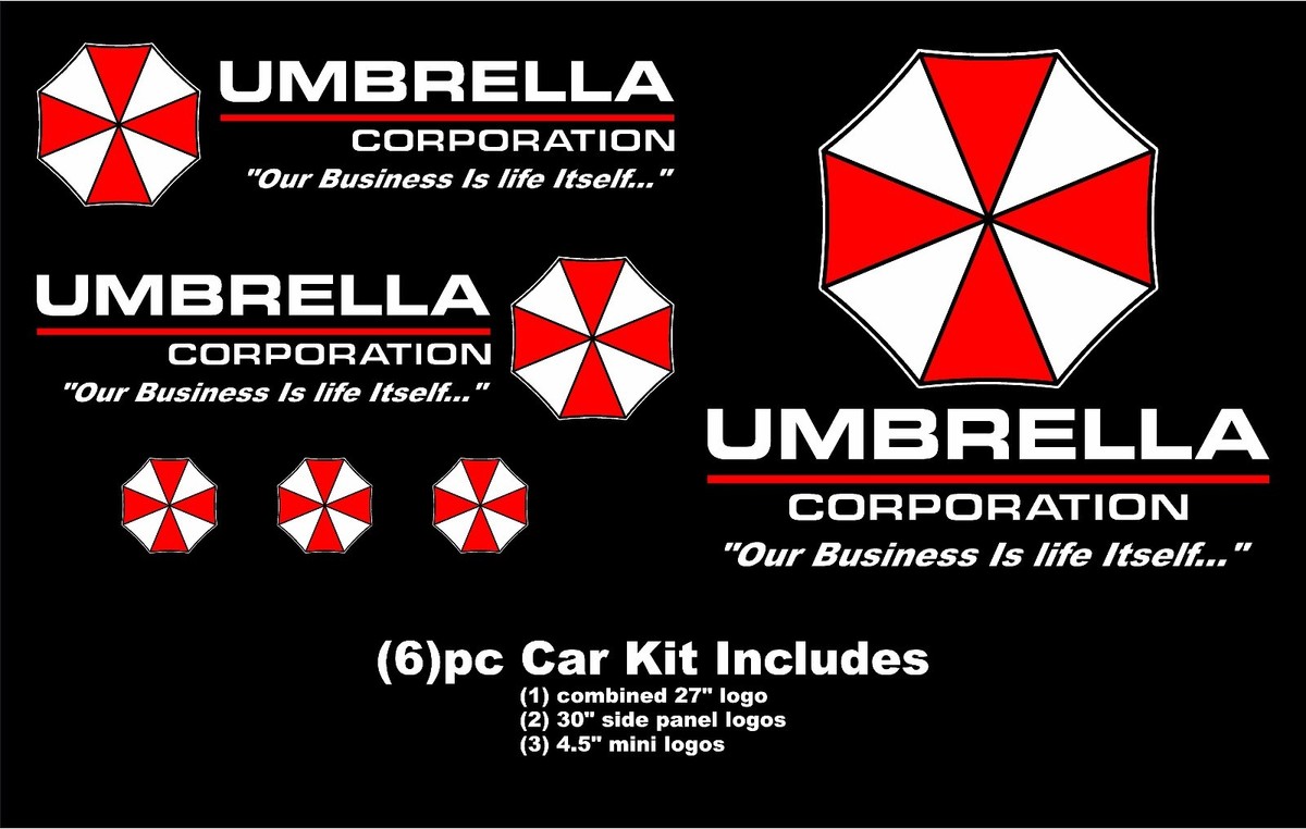 Umbrella Corp Logo Resident Evil Decal Sticker Umbrella Corporation