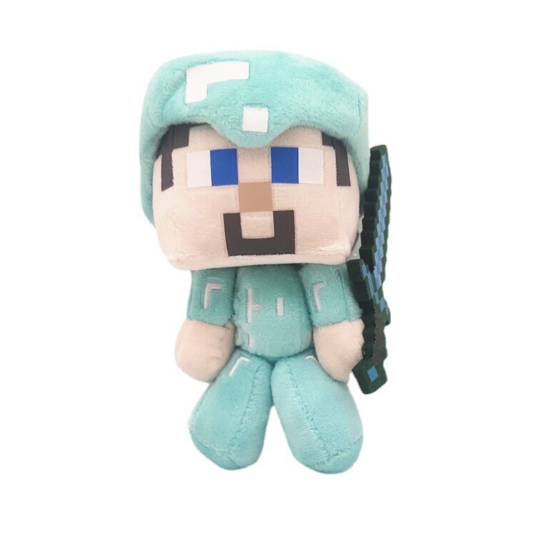 2PCS Creeper + Steve Minecraft Plüsch Puppe Kinder Tiere Spielzeug ...