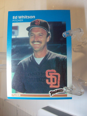 1987 Fleer Baseball #434 - Ed Whitson - San Diego Padres (14681) | eBay