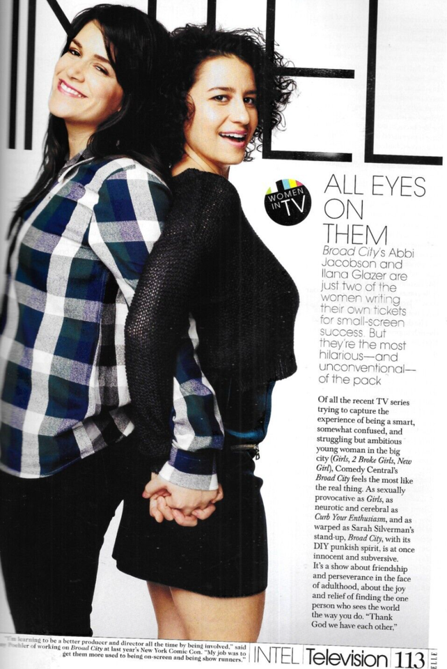 Elle Magazine Lena Dunham Women in TV Issue Fashion Hair Tricks Instant ...