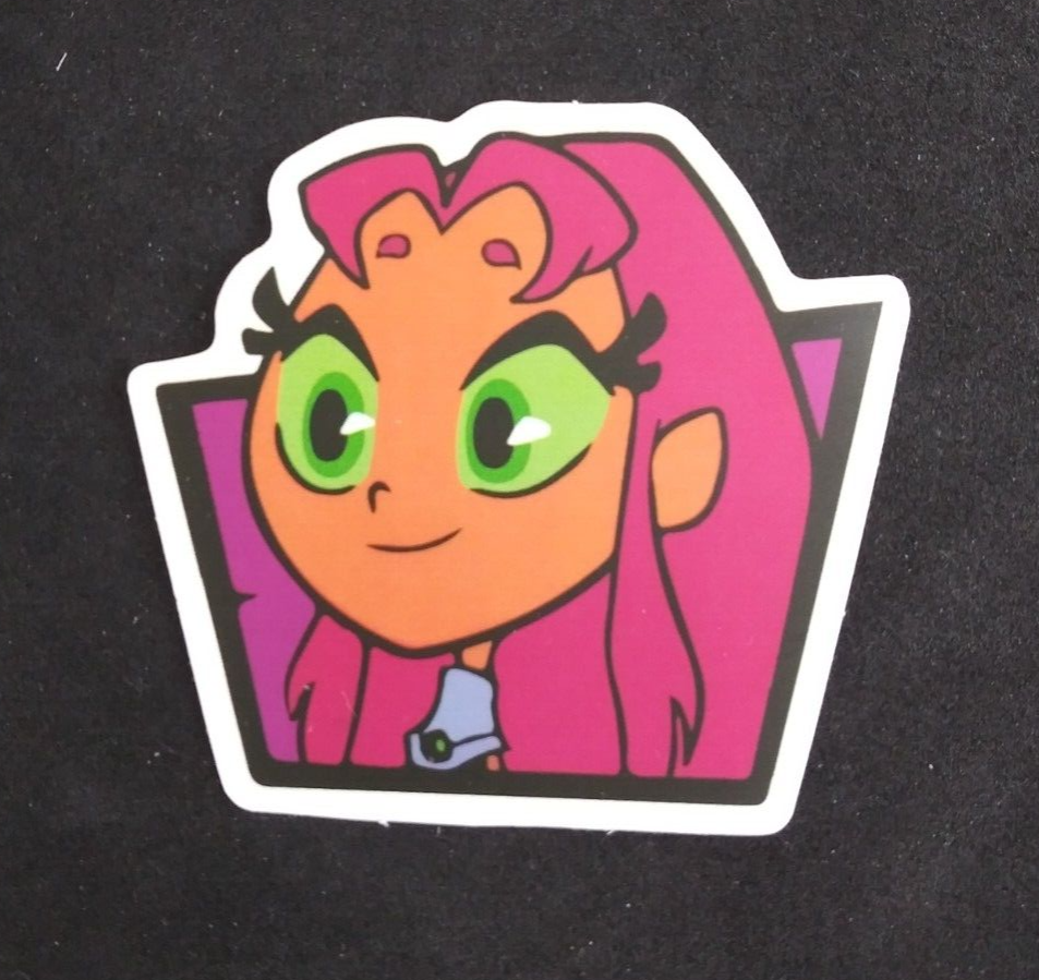 Teen Titans Go! Starfire Smiling Sticker 2 1/8" x 2.75" | eBay