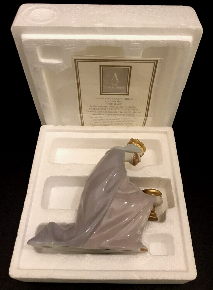 AVON NATIVITY - COMPLETE SET of 8pc - O'Brien 1992-94 - ALL BOX FOAM ...