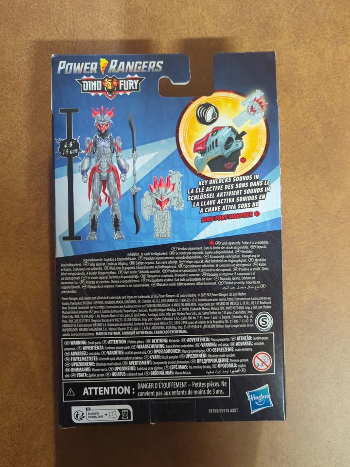 Power Rangers Dino Fury Void King w/Swords & Dino Key Action Figure ...