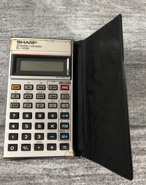 Sharp El-509a Vintage 1980s Scientific Calculator Tested Working for ...