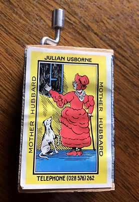 Vintage Ma Hubbard Crank Music Box Matchbox Usborne Works VGC Japan ...