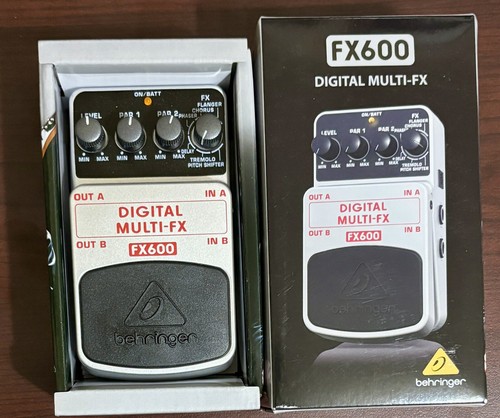 Behringer FX600 Digital Multi-FX Guitar & Bass Keyboard Effects Pedal W ...