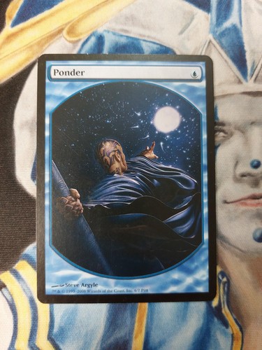 Ponder MTG Magic Player Rewards Promo Textless Full Art Blue Common MP ...