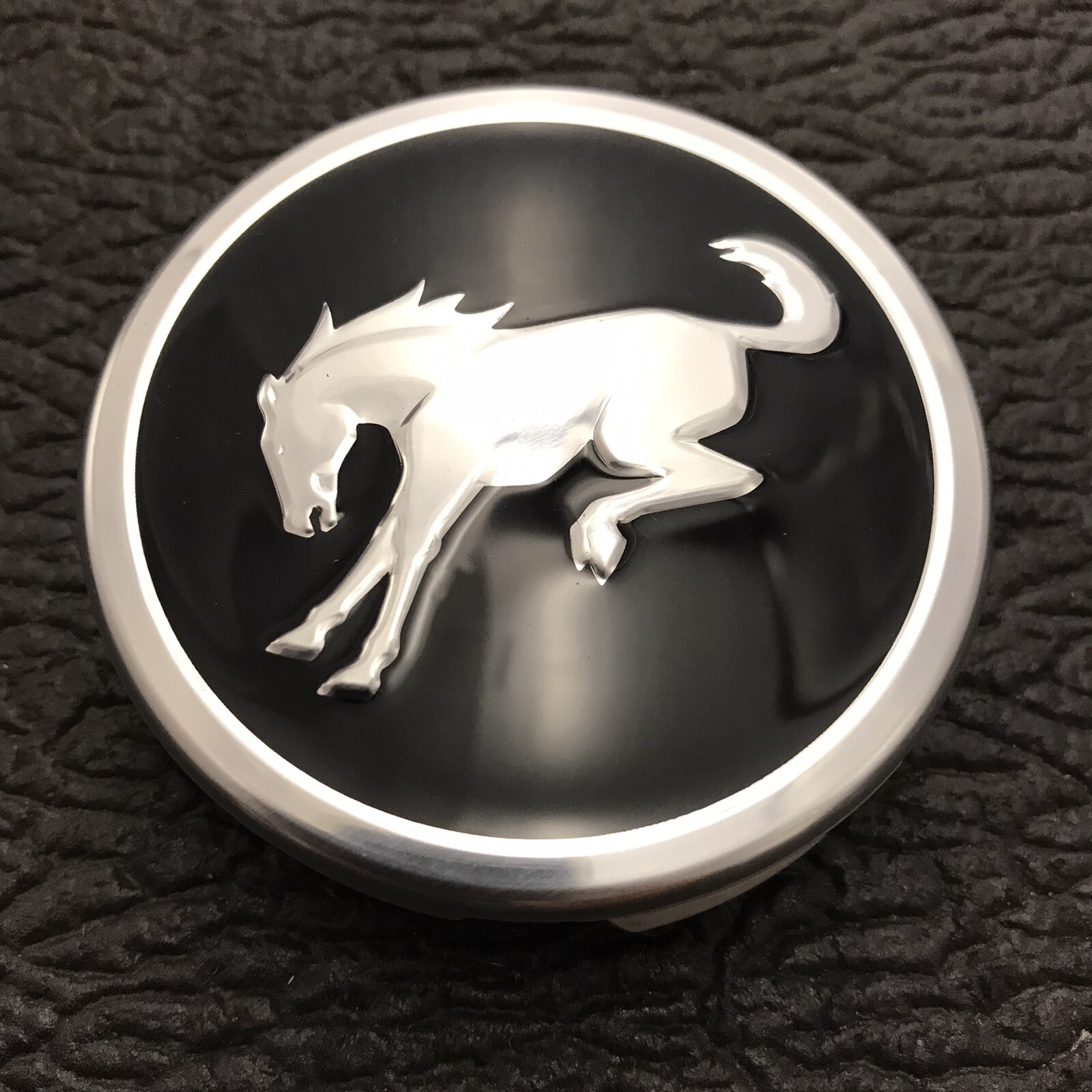 SINGLE CENTER CAP FORD BRONCO 2021-2023 OEM BLACK/CHROME FL34-1A096-HB ...