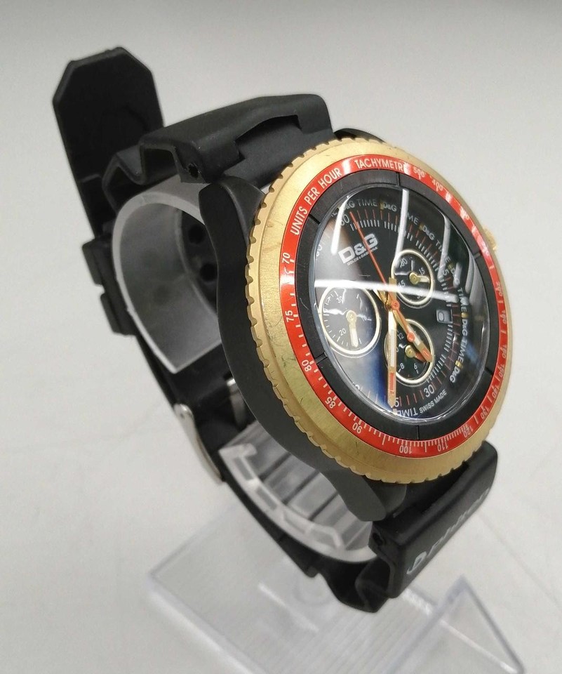 D&G Time Quartz Analog Watch, Used, Chrome Finish | eBay