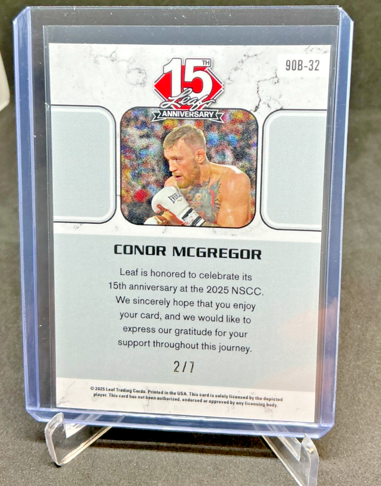 2025 Leaf 15th NSCC National 1990 CONOR MCGREGOR Purple Lazer 2/7 | eBay