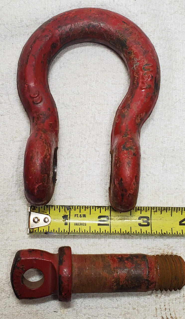 2 CROSBY WLL 4-3/4T SHACKLE CLEVIS USA | eBay