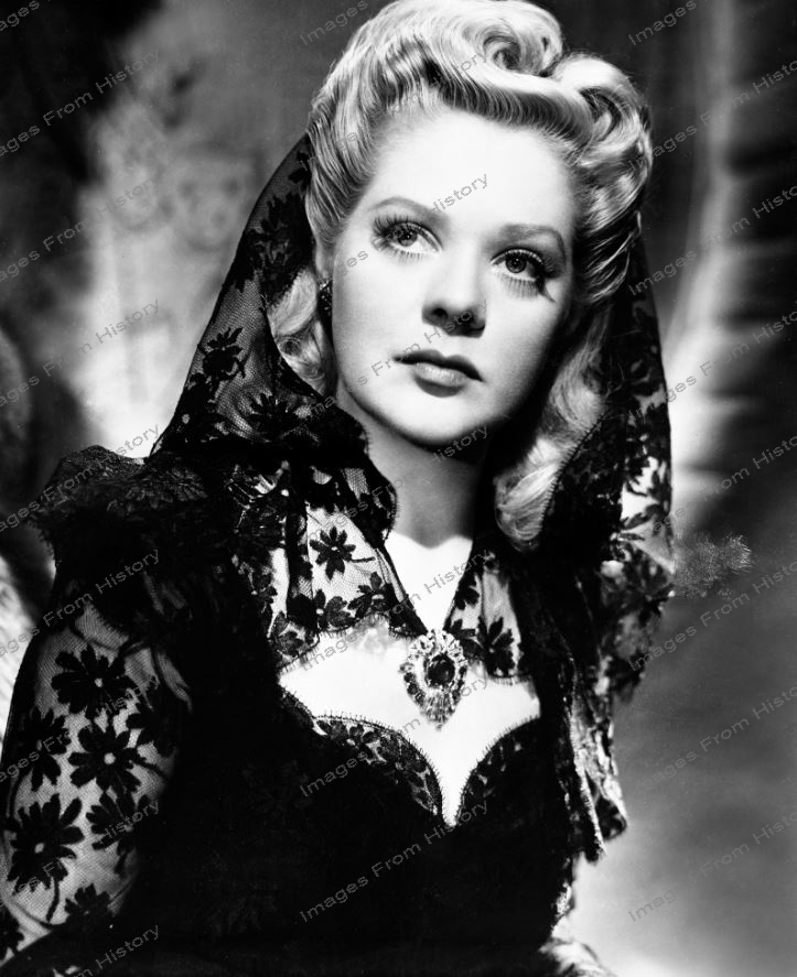 8x10 Print Alice Faye Portrait lace Mantilla 1943 #2926 | eBay