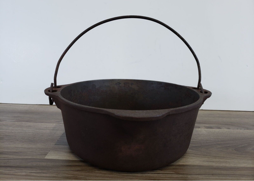 Vintage GRISWOLD #8 Cast Iron Pot DUTCH OVEN W/Handle NO LID LARGE LOGO ...