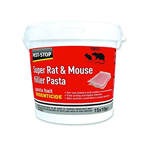 Pest-Stop Super Mouse and Rat Killer Pasta Baits, Red, 118mm (h) x 118 ...