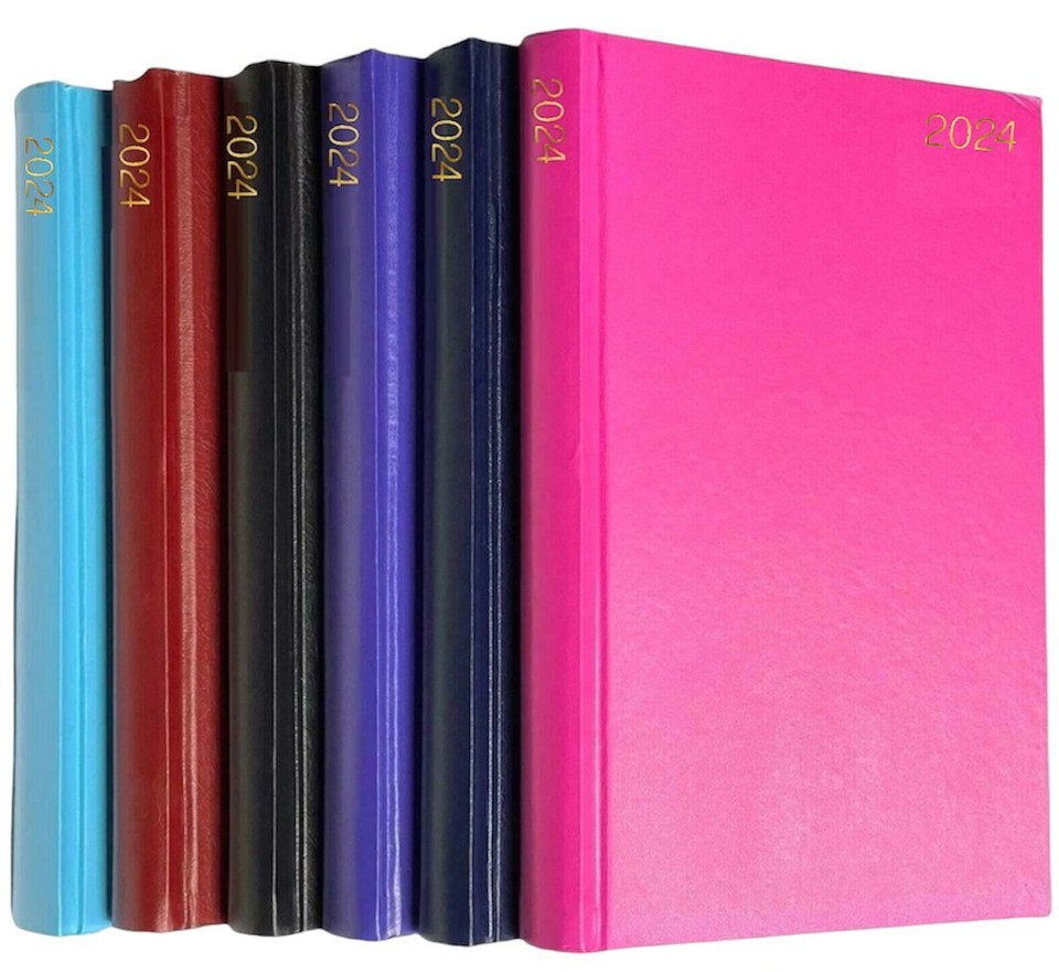 2024 Diary A4/A5/A6 Page a Day/Week to View Diary Hardback Casebound ...