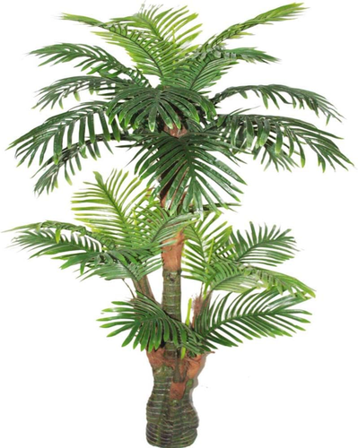 Gorgeous & Unique 5' Tropical Palm Artificial Plant Silk Tree, Real ...