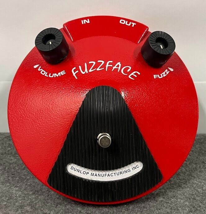 Jim Dunlop JDF2 Classic Red Fuzz Face Pedal 9V Battery FuzzFace JDF-2 ...